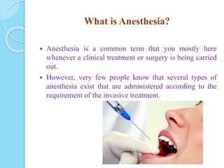 Anesthesia | PPTX