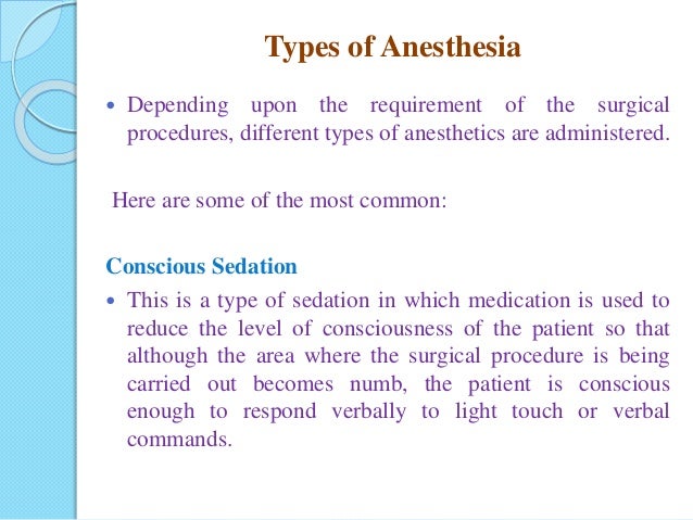 Anesthesia