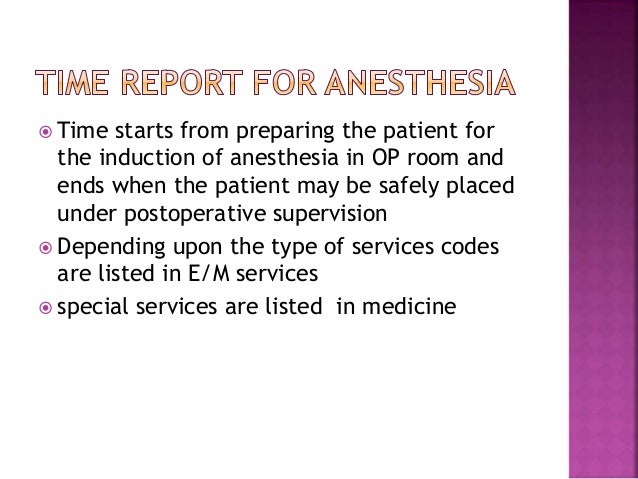 Anesthesia Cpt Coding 2017