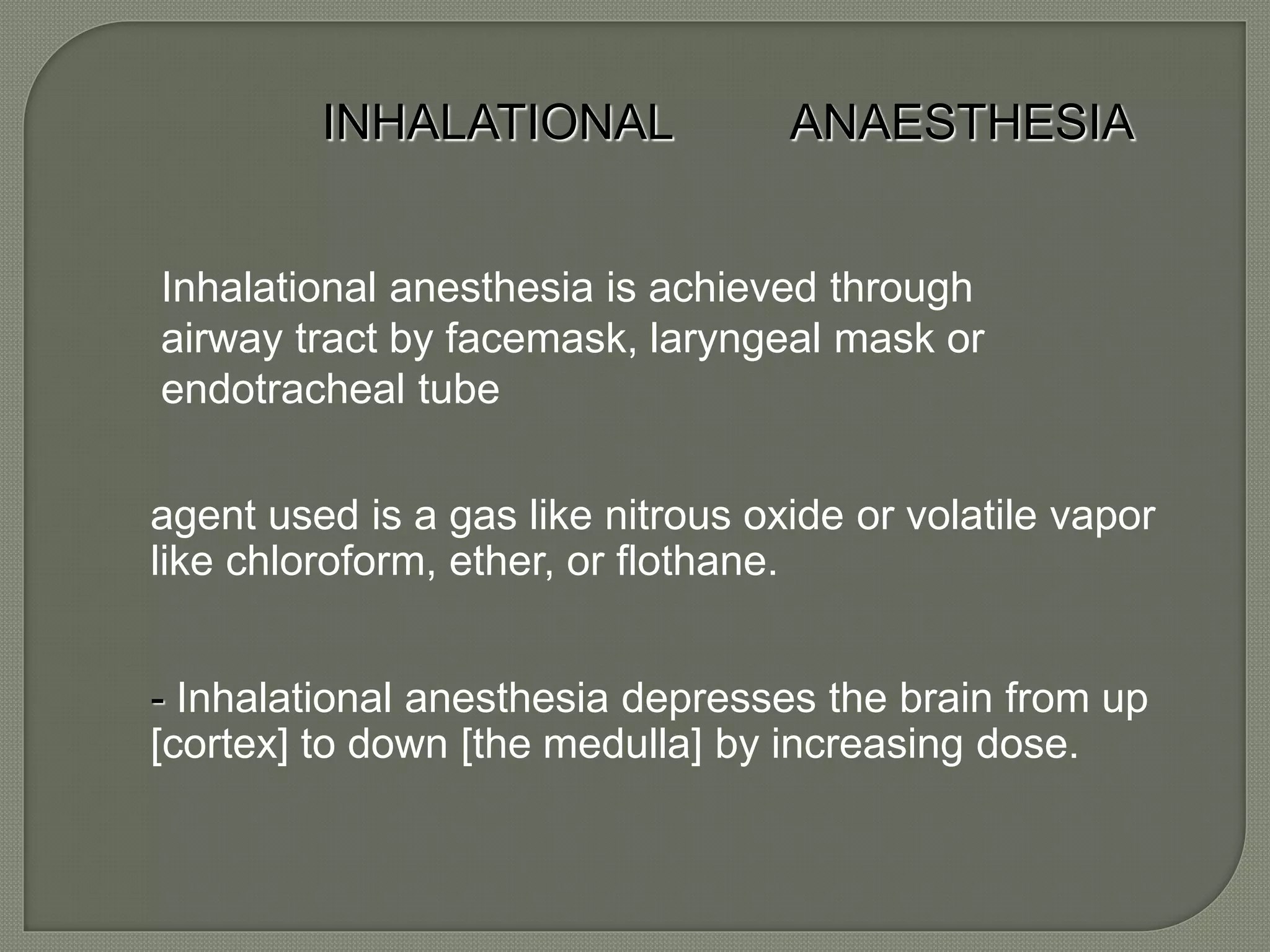 Anesthesia | PPTX
