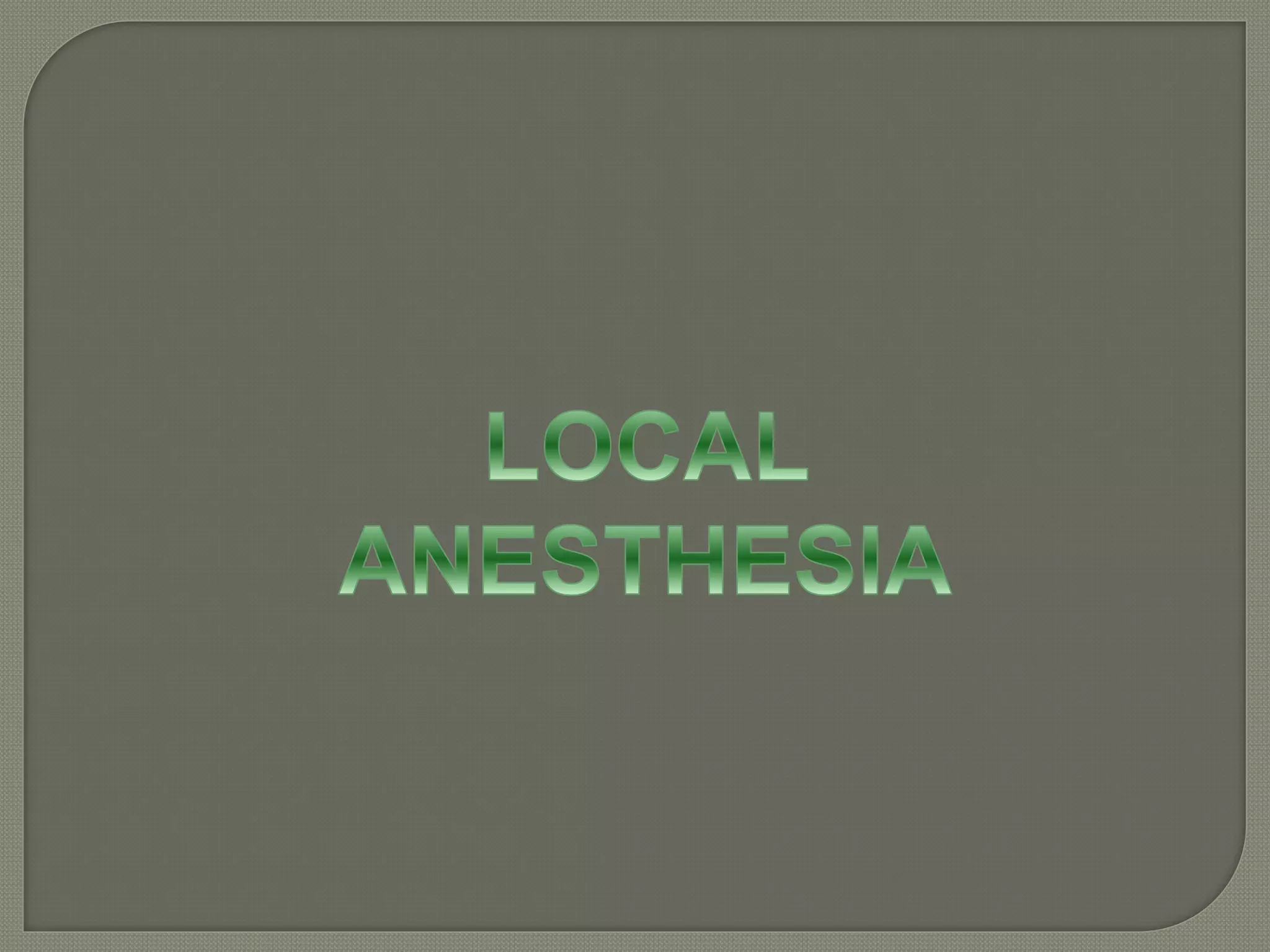 Anesthesia | PPTX