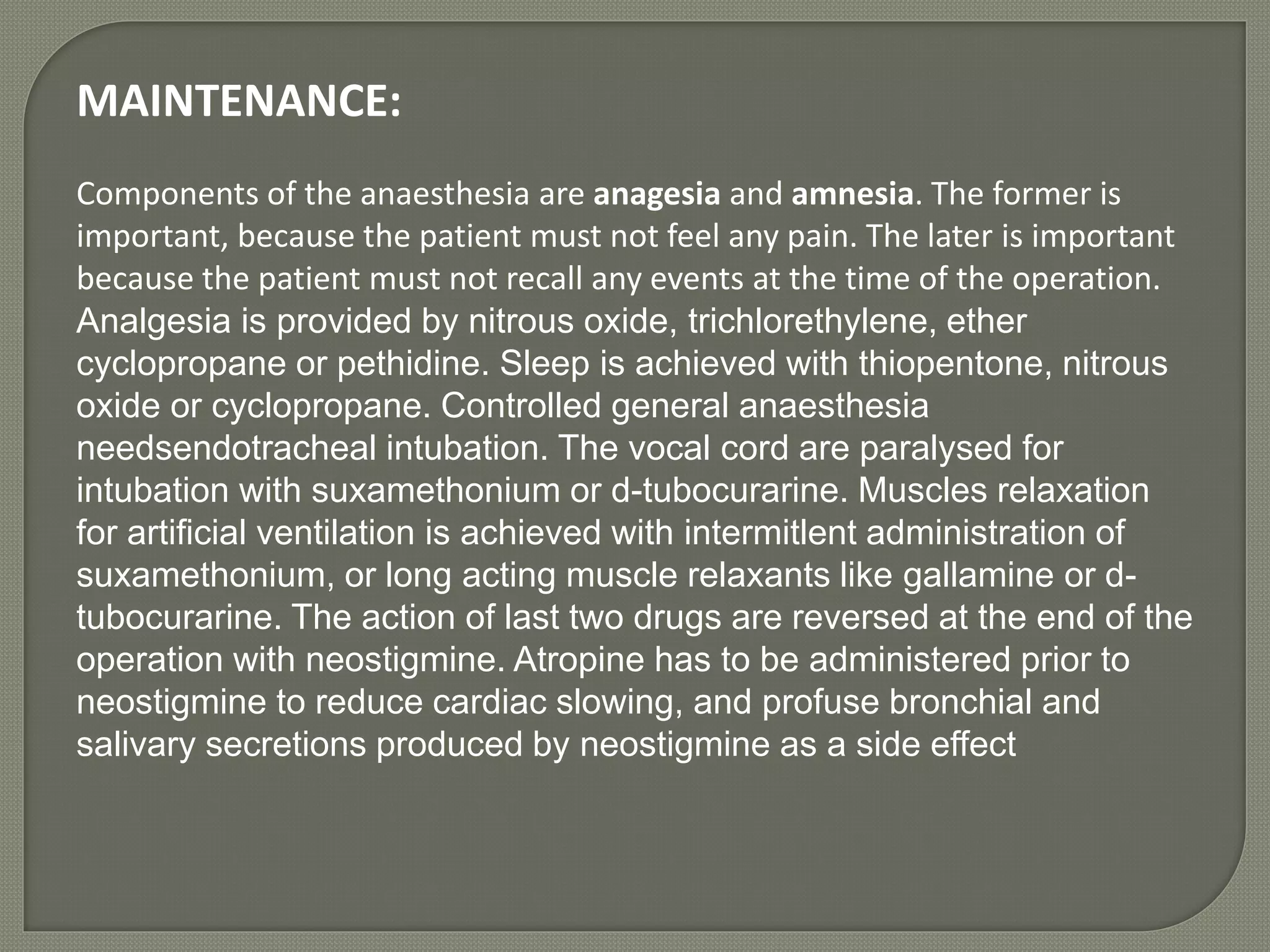 Anesthesia | PPTX