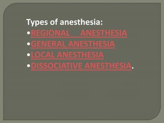 Anesthesia | PPTX