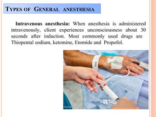 Anesthesia types and complications | PDF