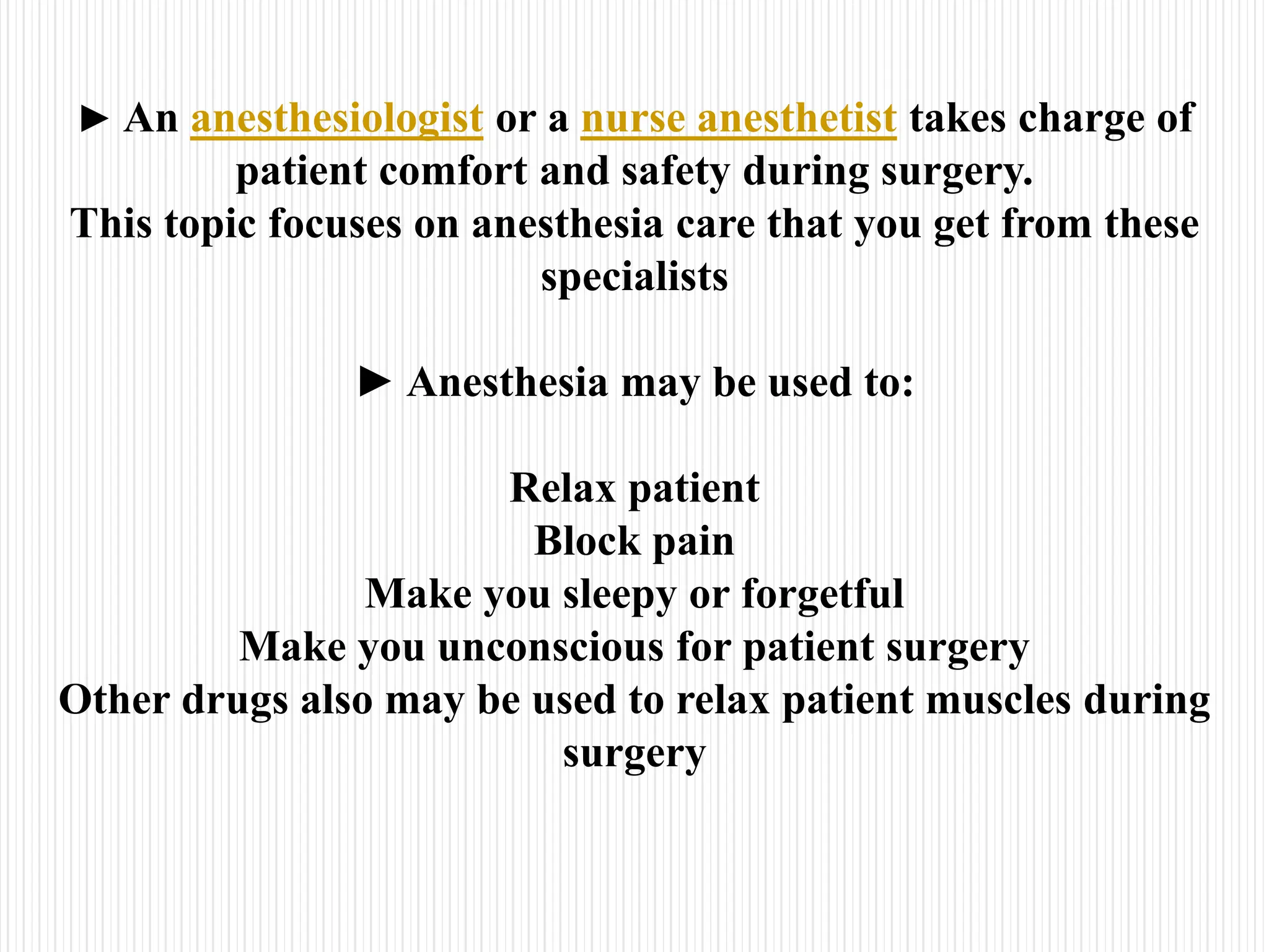 Anesthesia, Types of anesthesia, with Pharmacology | PPTX