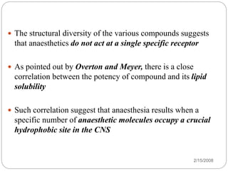 Anesthesia, Types of anesthesia, with Pharmacology | PPTX
