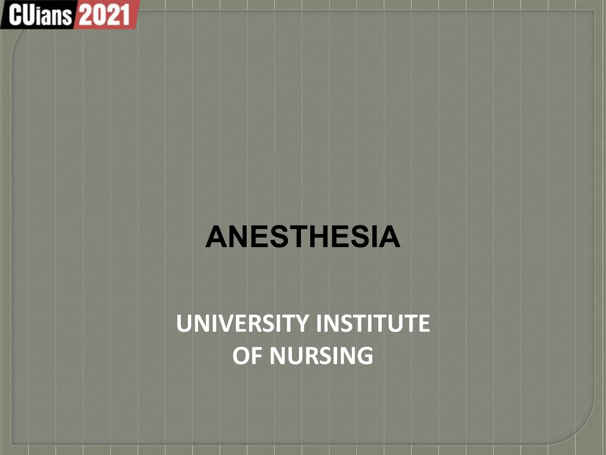 anesthesia ppt medical surgical nursing | PPTX