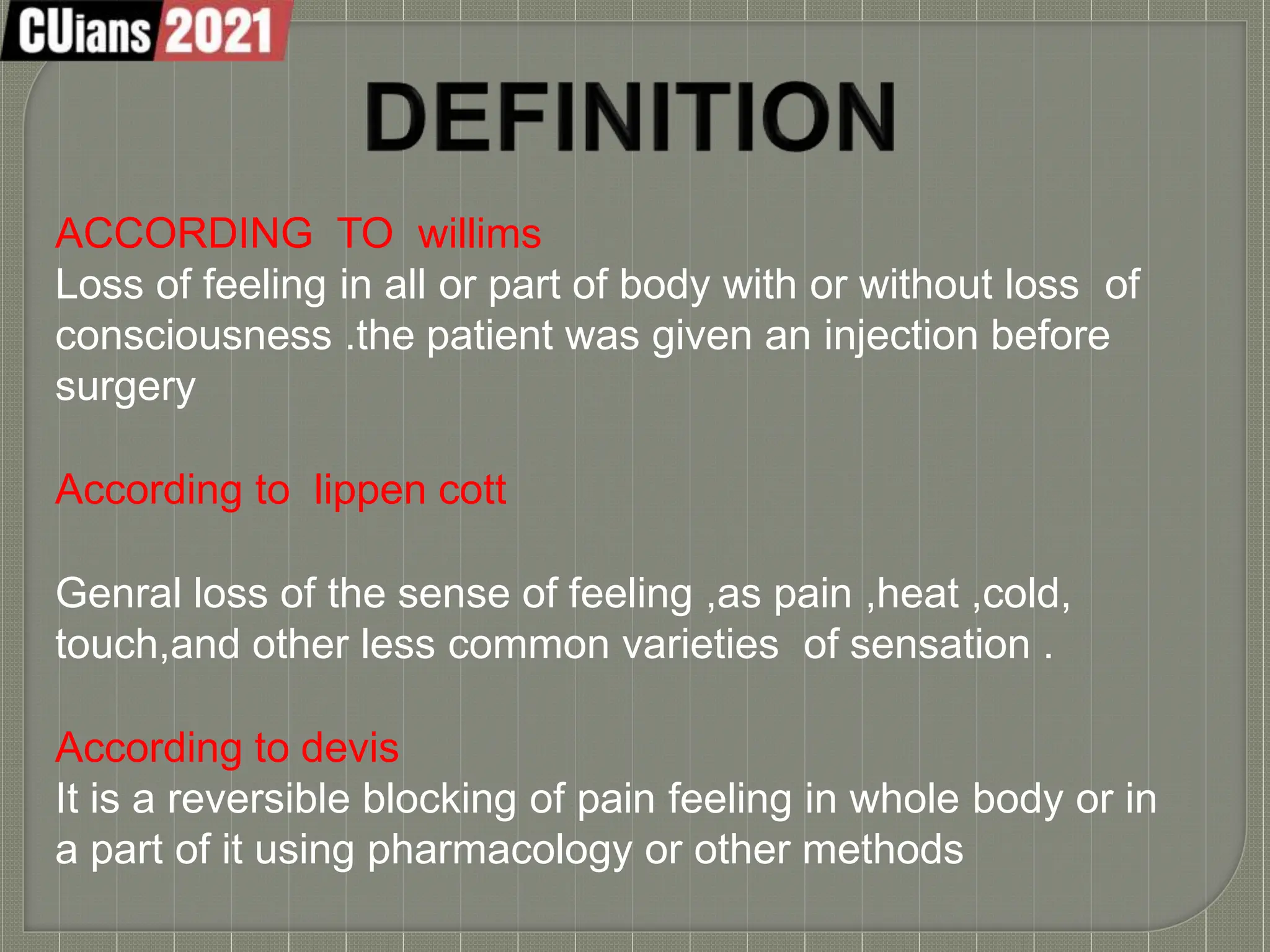 anesthesia ppt medical surgical nursing | PPTX