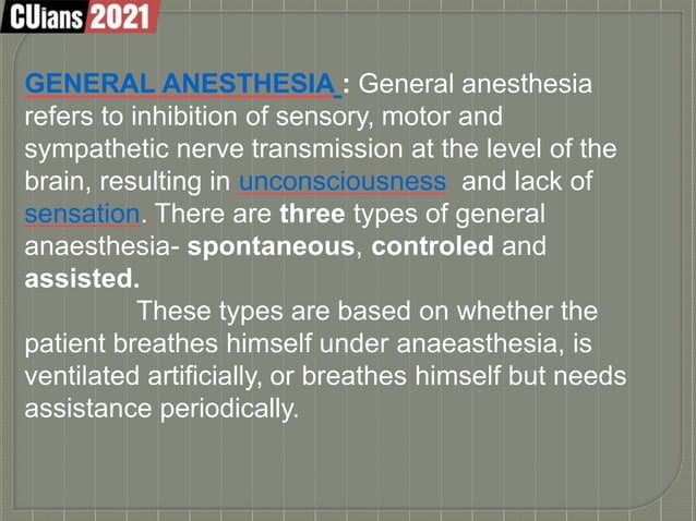 anesthesia ppt medical surgical nursing | PPTX | Illegal Drugs, Tobacco ...
