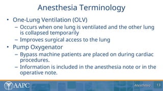 Anesthesia done on a patient before a procedure | PPT