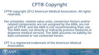 Anesthesia done on a patient before a procedure | PPT