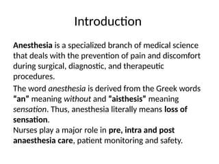 anesthesia and its stages and role of nurse.pptx