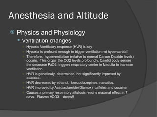 anesthesia and altitude for medical evacuation | PPT