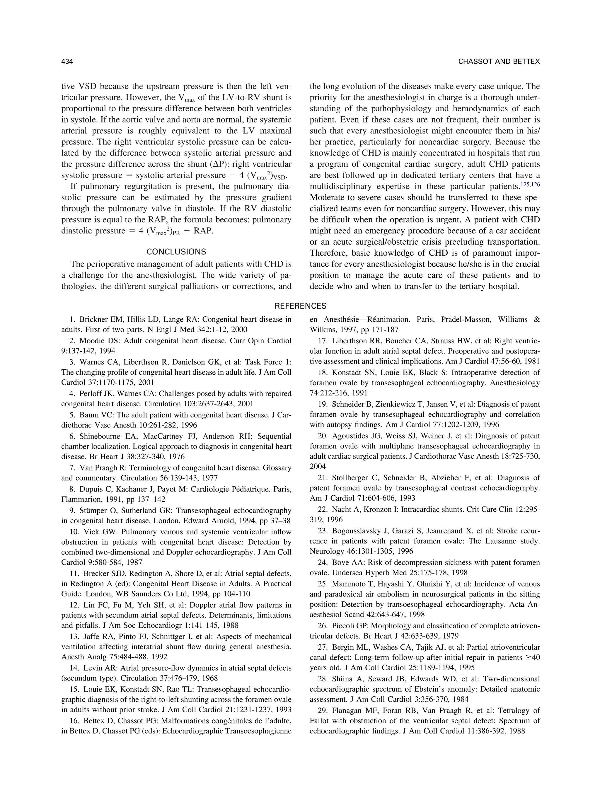 Anesthesia And Congenital Heart Disease | PDF