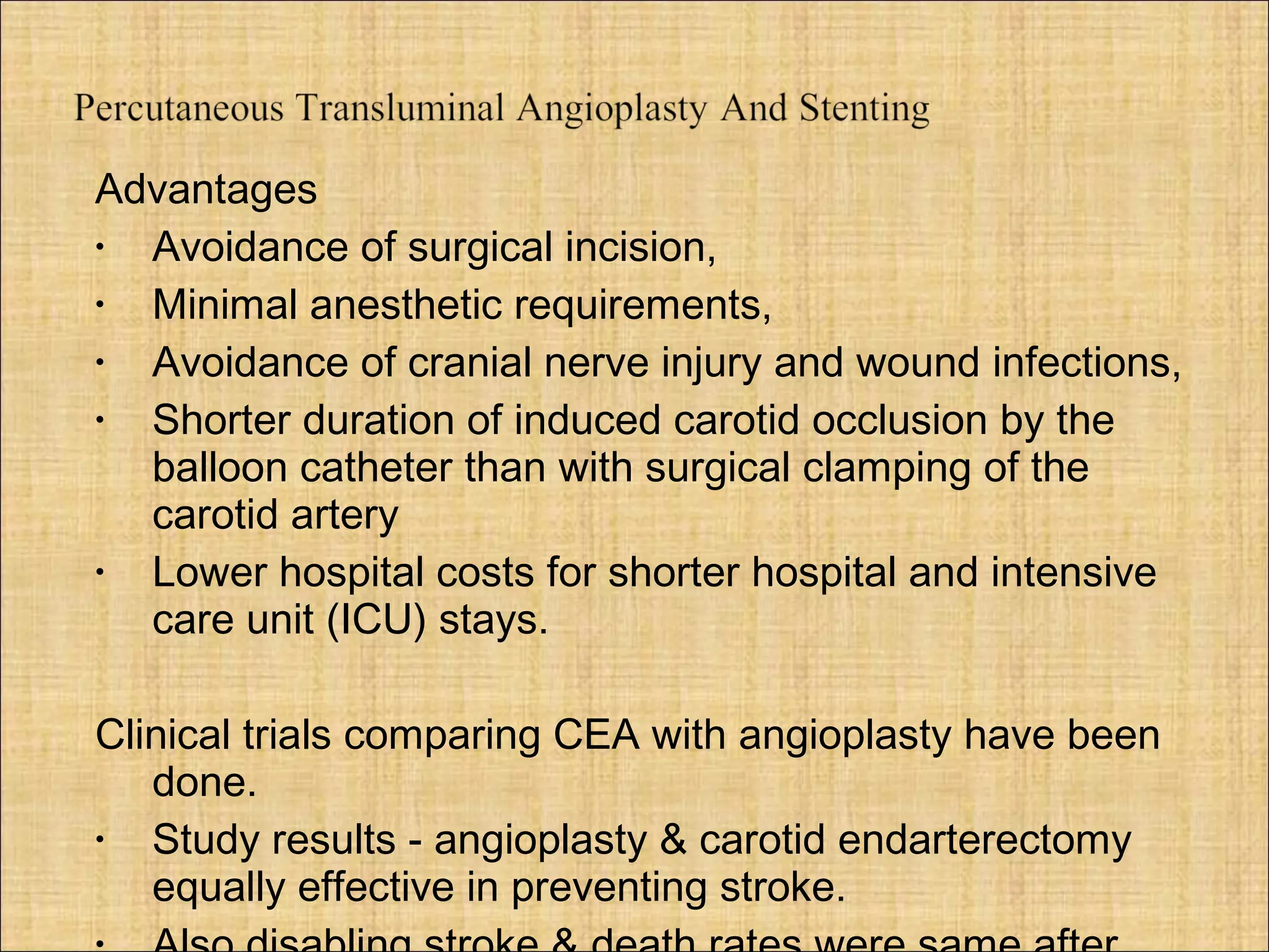 Anesthesia for-carotid-endarterectomy | PPT