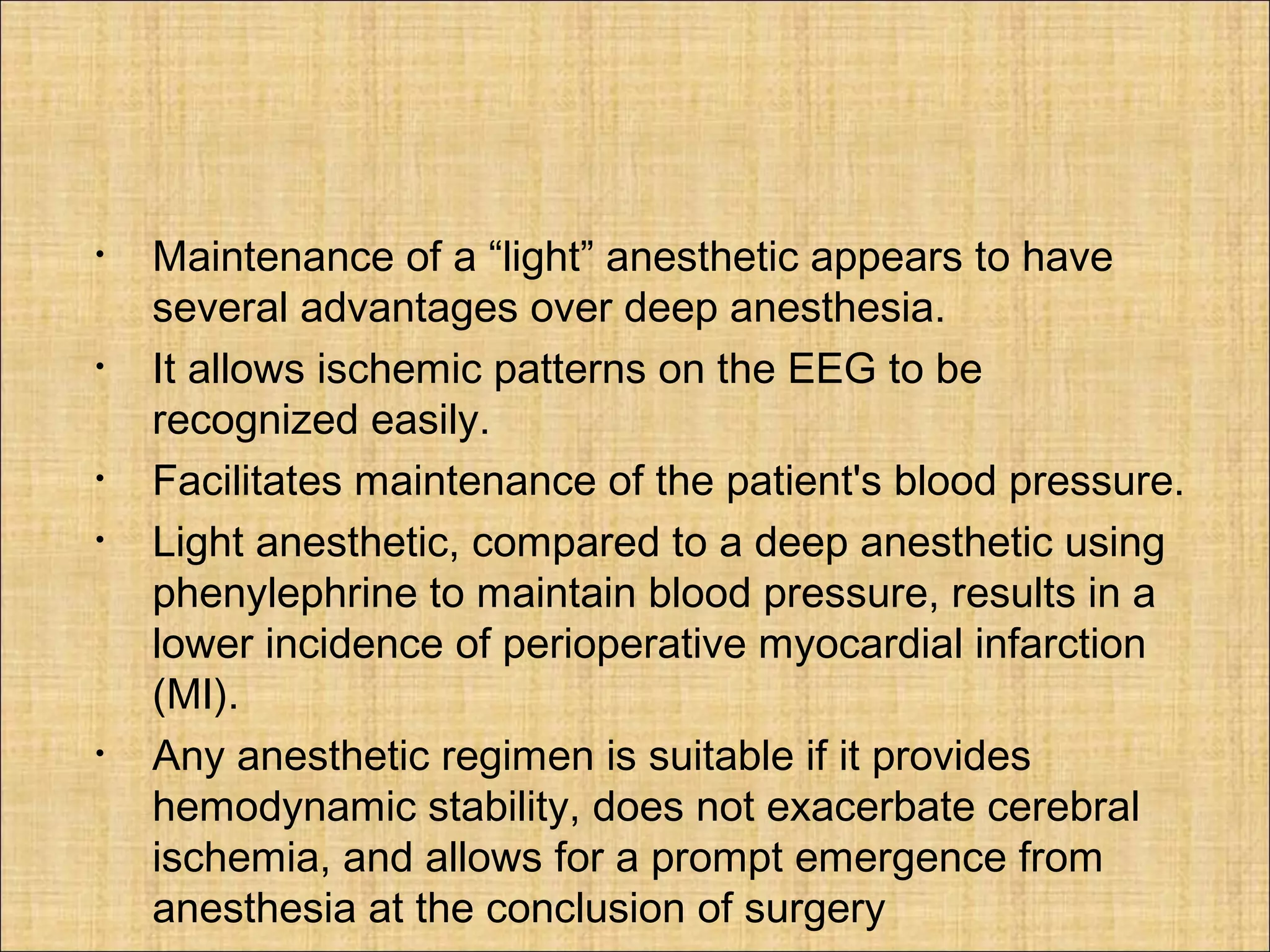 Anesthesia for-carotid-endarterectomy | PPT
