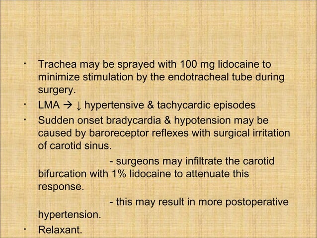 Anesthesia for-carotid-endarterectomy | PPT