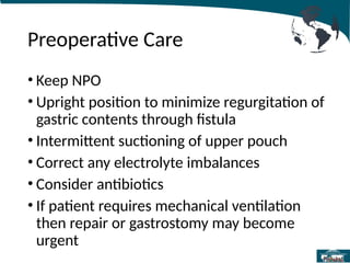 Anesthesia-for-Tracheoesophageal-Fistula-Repair | PPTX