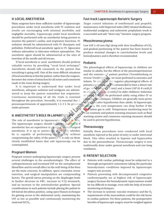 Anesthesia in Laparoscopic Surgery | PDF