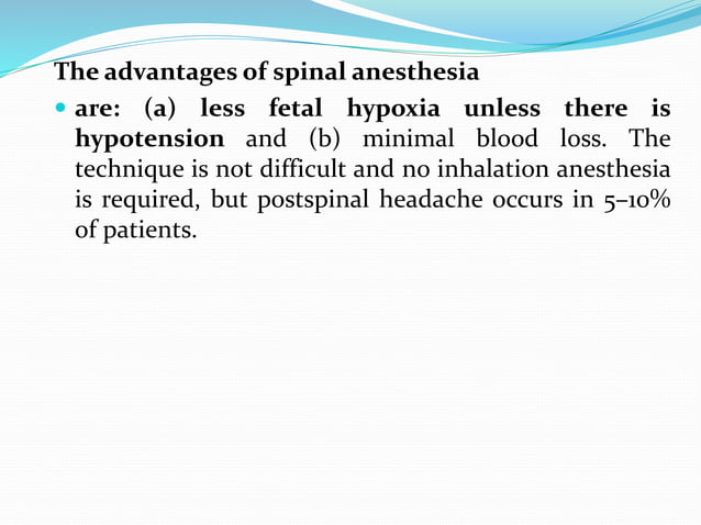 Anesthesia and analgesia in obstetrics.pptx | Pregnancy | Reproductive ...