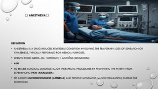 Anesthesia and euthanasia for educationa | PPTX