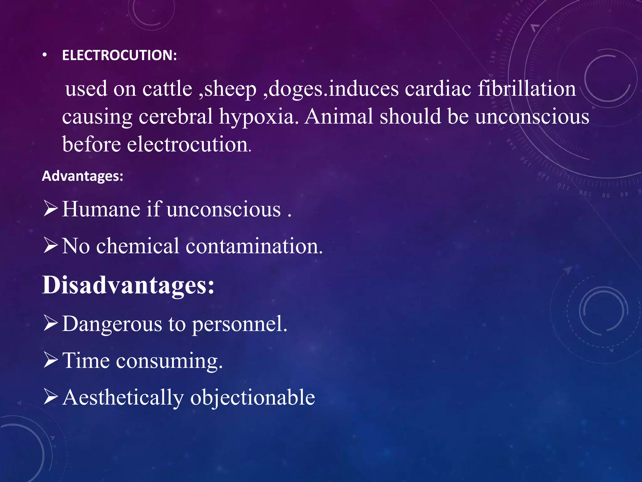 Anesthesia and euthanasia of experimental animal by vivek and naveen | PPTX