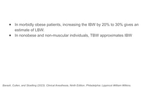 ANESTHESIA AND OBESITY CASE PRESENTATION | PPTX