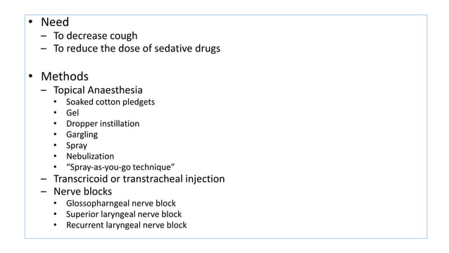 Anesthesia and sedation during flexible bronchoscopy | Jindal chest ...