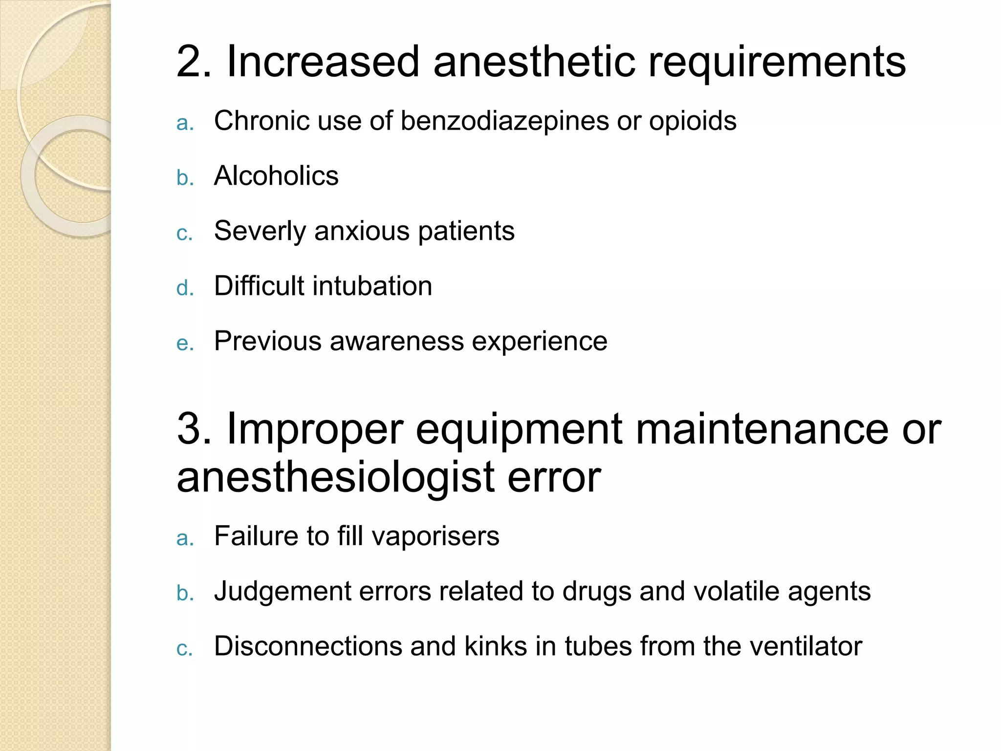 Anesthesia awareness | PPTX