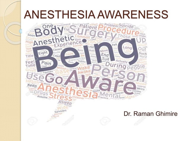 Anesthesia awareness | PPTX | Surgery | Medical Health