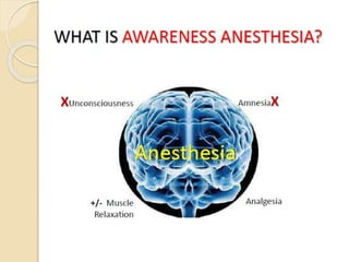 Anesthesia awareness | PPTX