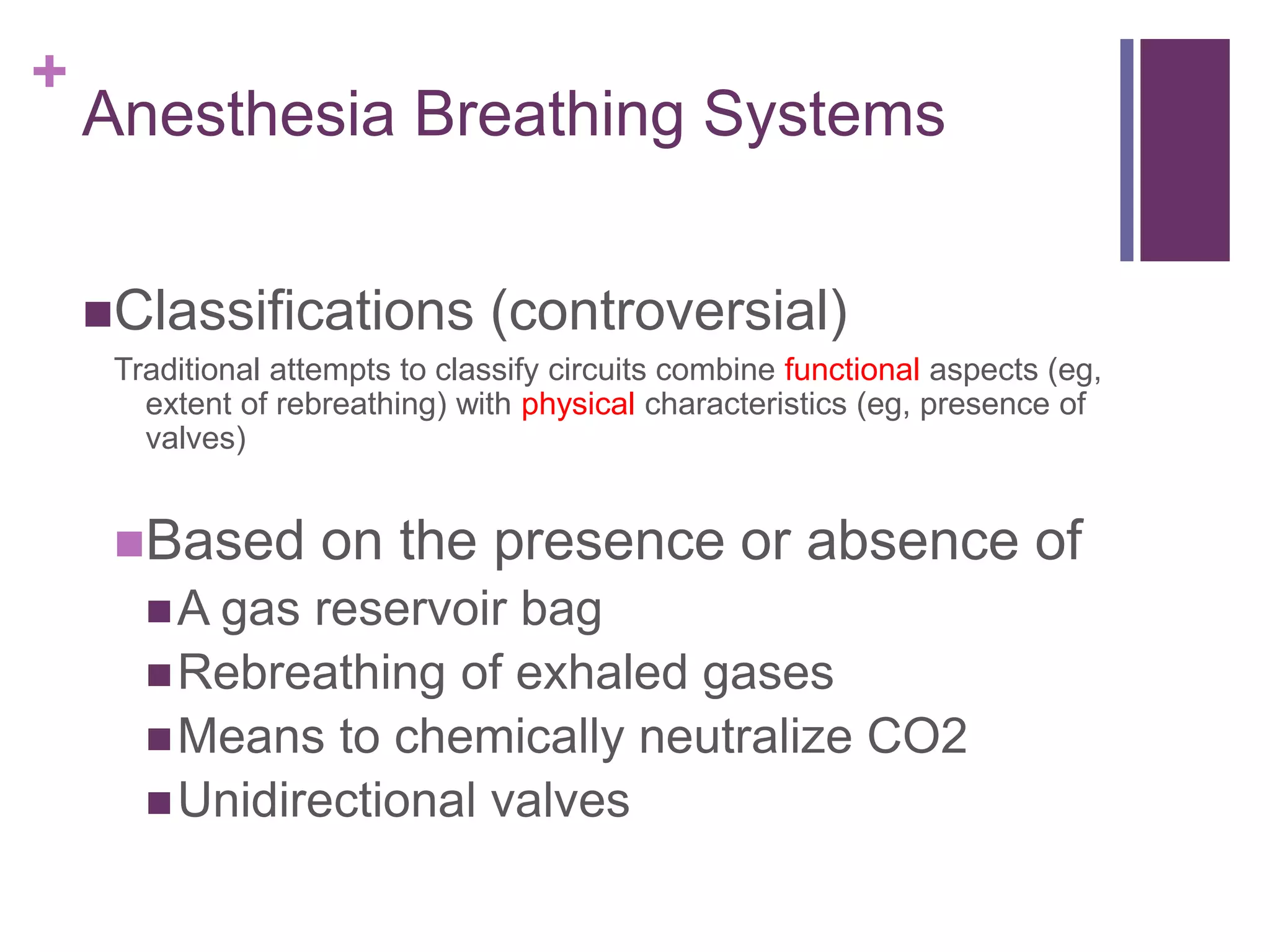 Anesthesia breathing systems | PPTX