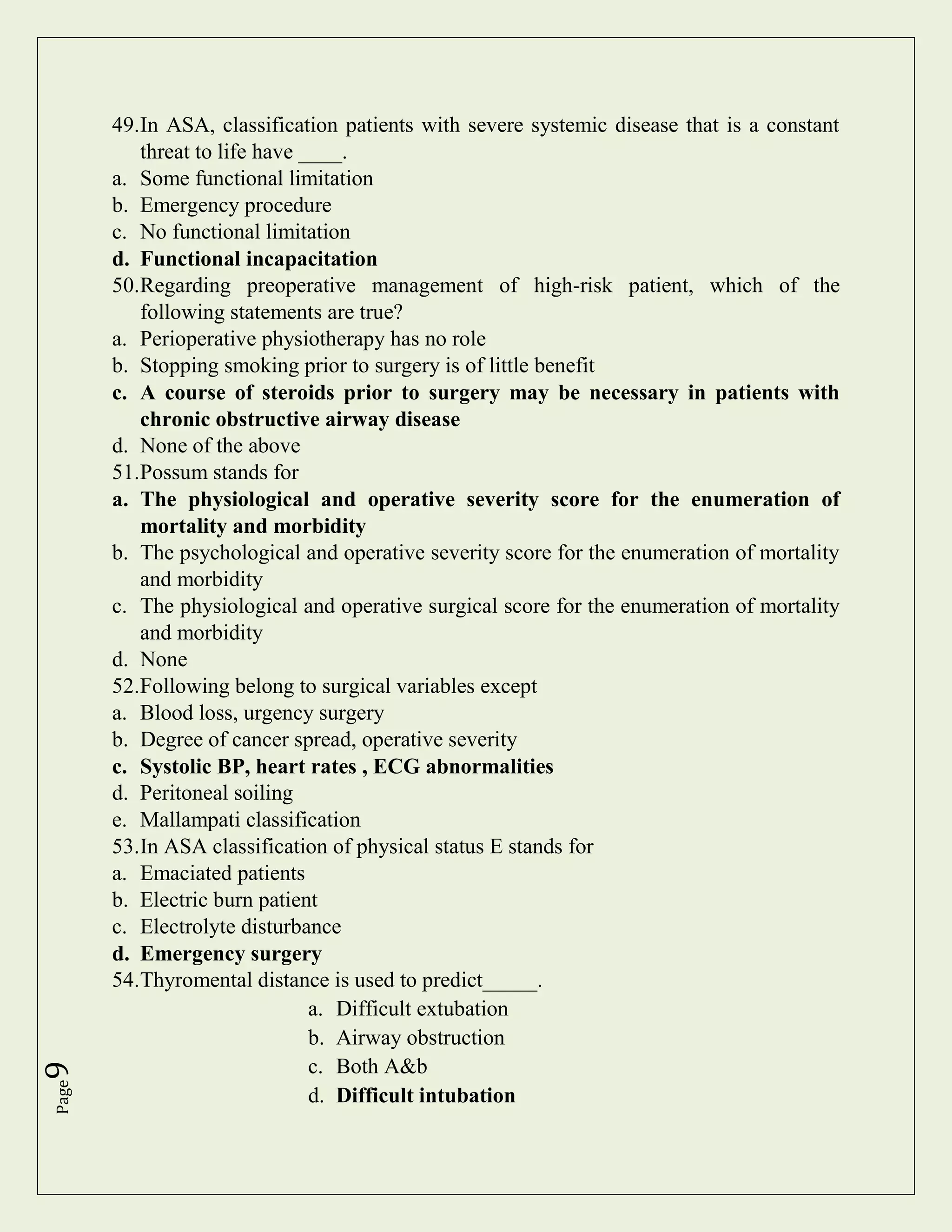 Anesthesia complications mcqs by israr ysfz | PDF