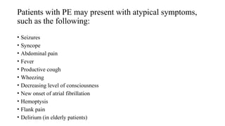 Anesthesia Consideration in pulmonary embolism .pptx