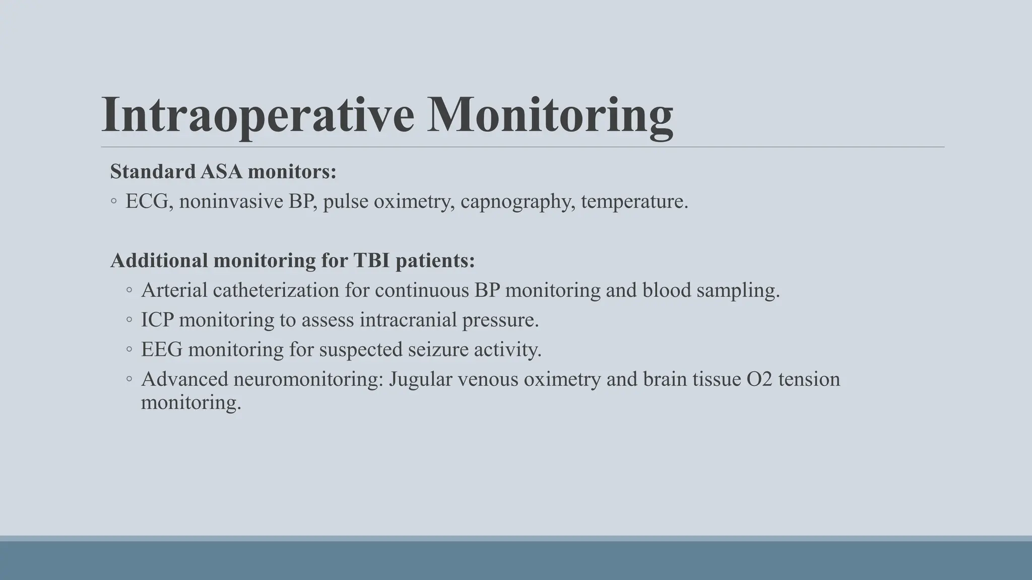 Anesthesia Considerations for Traumatic Brain Injury - Dr.Qazi.pptx