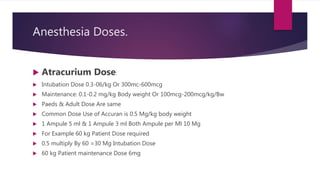Anesthesia Doses.pptx