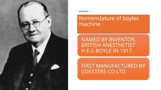 anesthesia evolution.pptx history of anaesthesia machine | PPTX