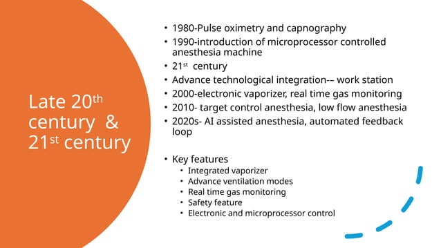 anesthesia evolution.pptx history of anaesthesia machine | PPTX