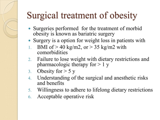 Anesthesia for bariatric surgery | PPTX