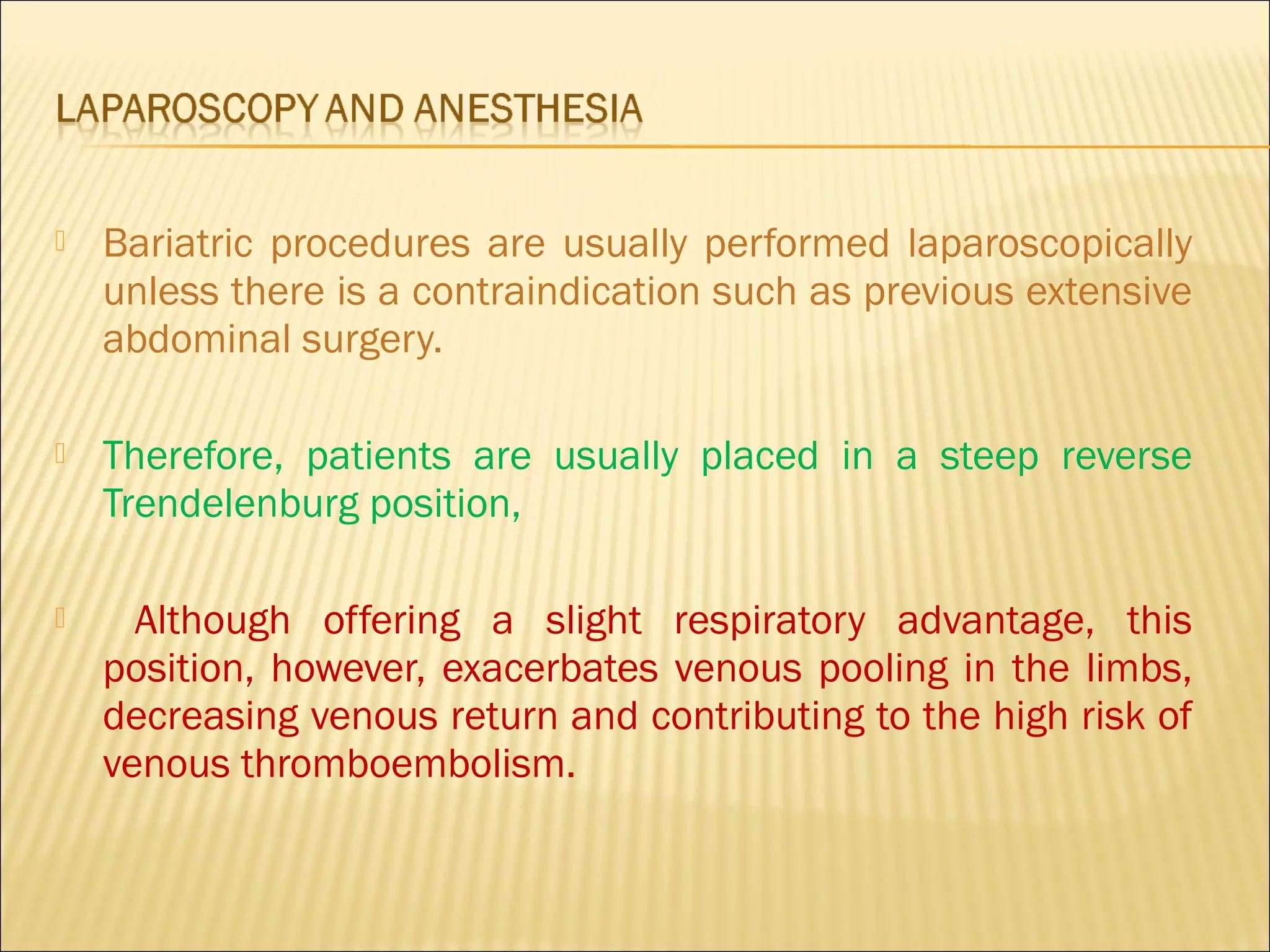 Anesthesia for bariatric surgery asma | PPT