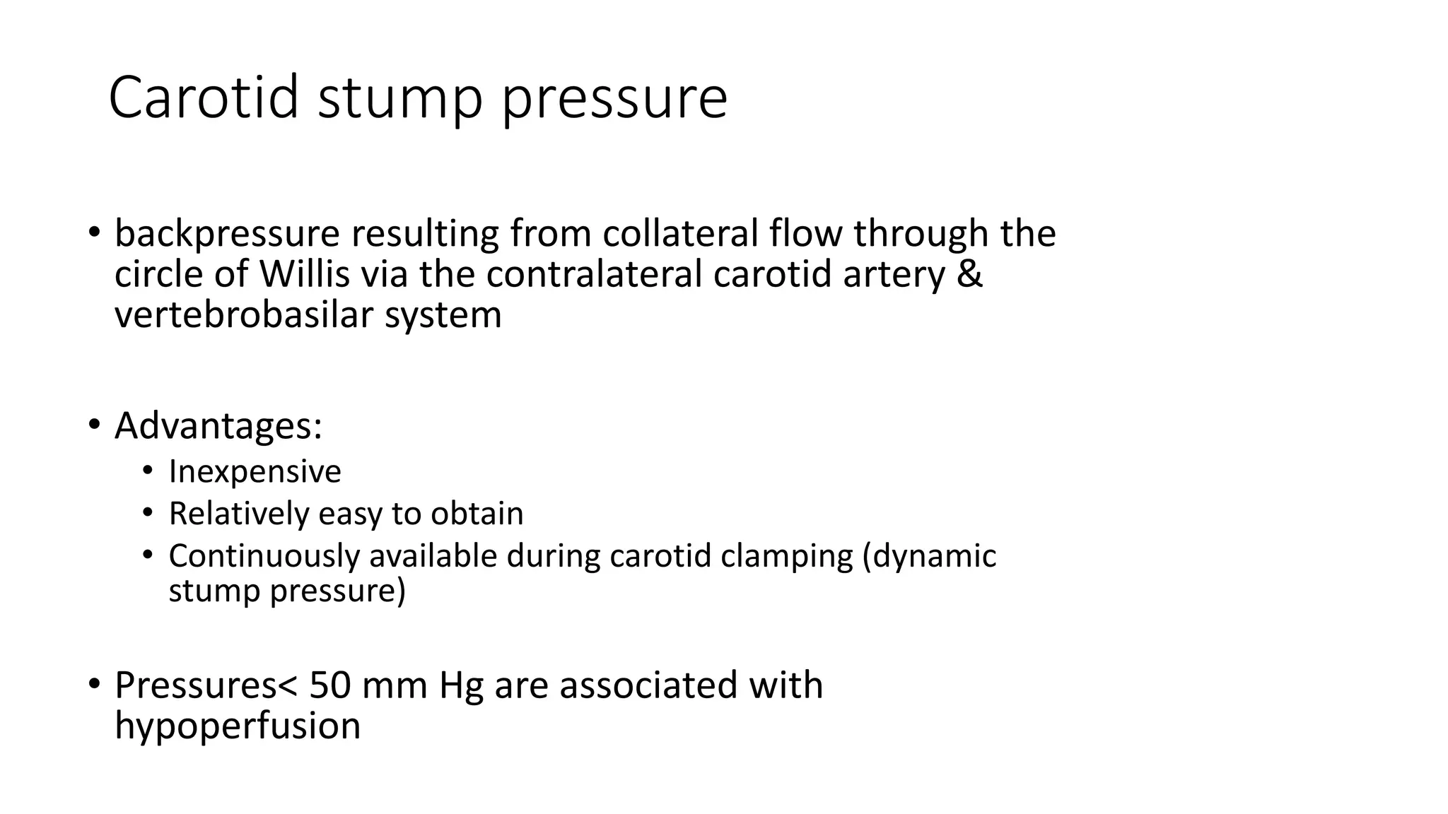 Anesthesia for carotid endarterectomy | PPTX