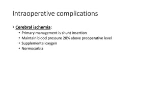 Anesthesia for carotid endarterectomy | PPTX