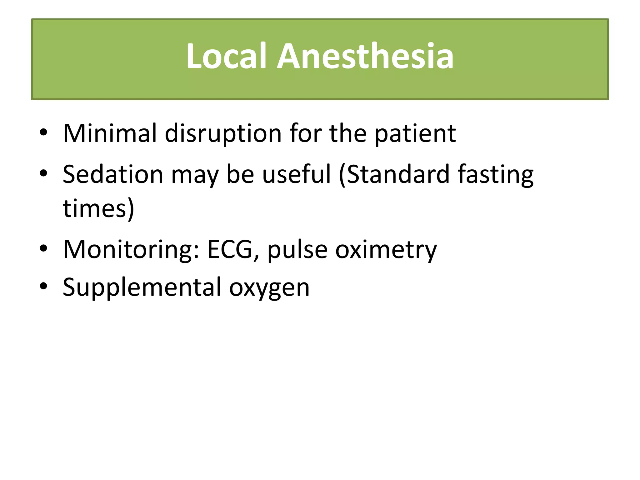 Anesthesia for cataract surgery | PPTX