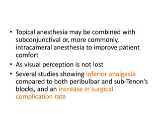 Anesthesia for Cataract Surgery DR PPS.pptx | Eye and Vision Conditions ...