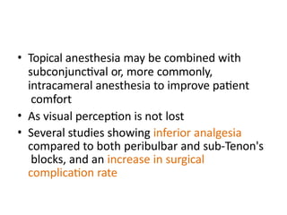 Anesthesia for Cataract Surgery DR PPS.pptx