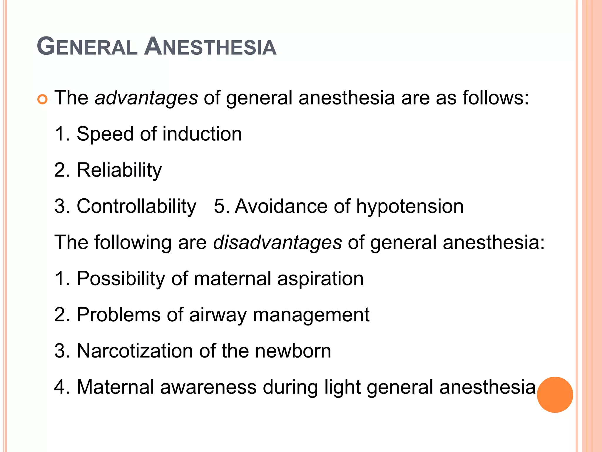 Anesthesia for cesearan section.ppt