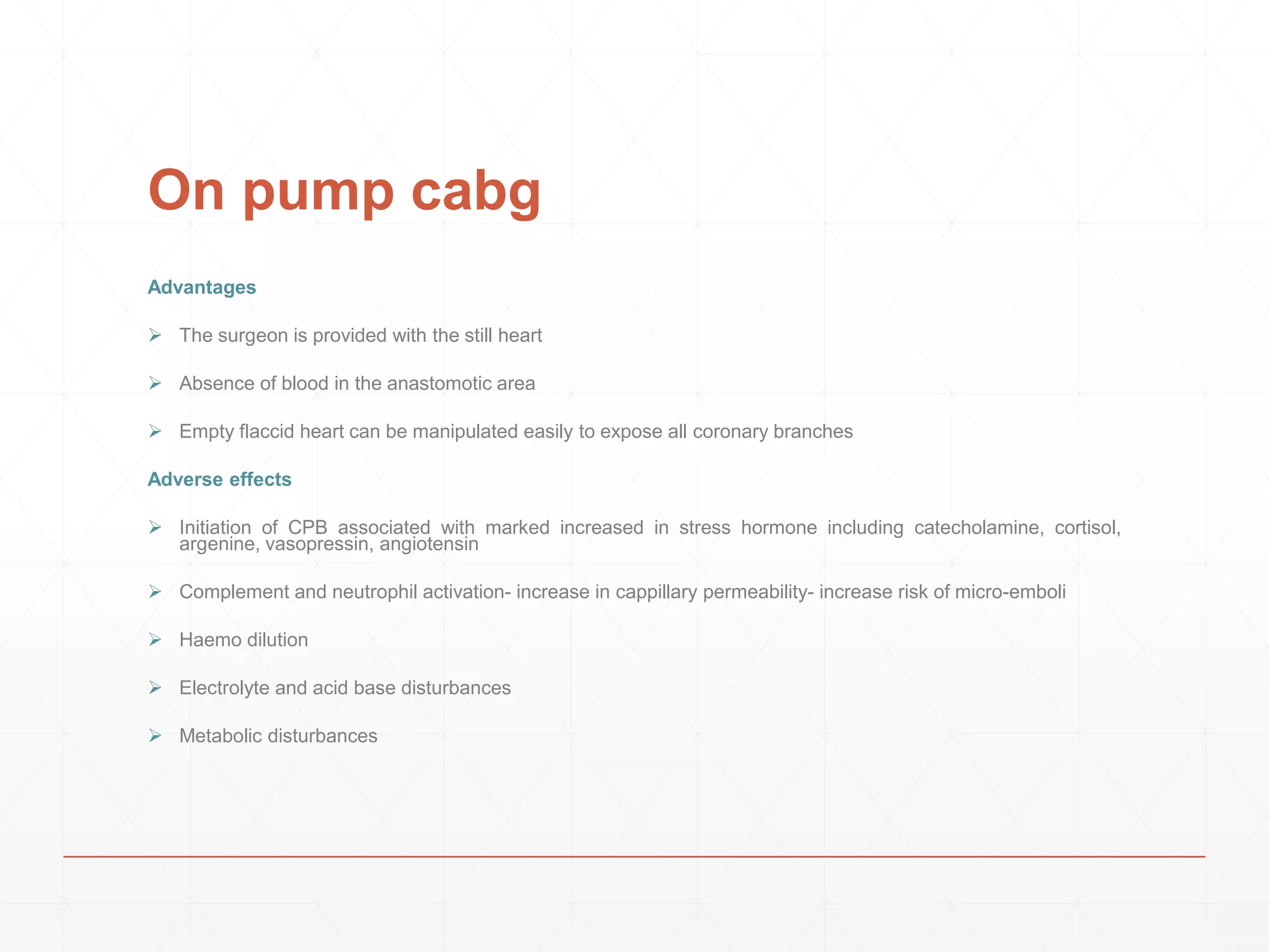 Anesthesia for coronary artery bypass grafting | PPTX