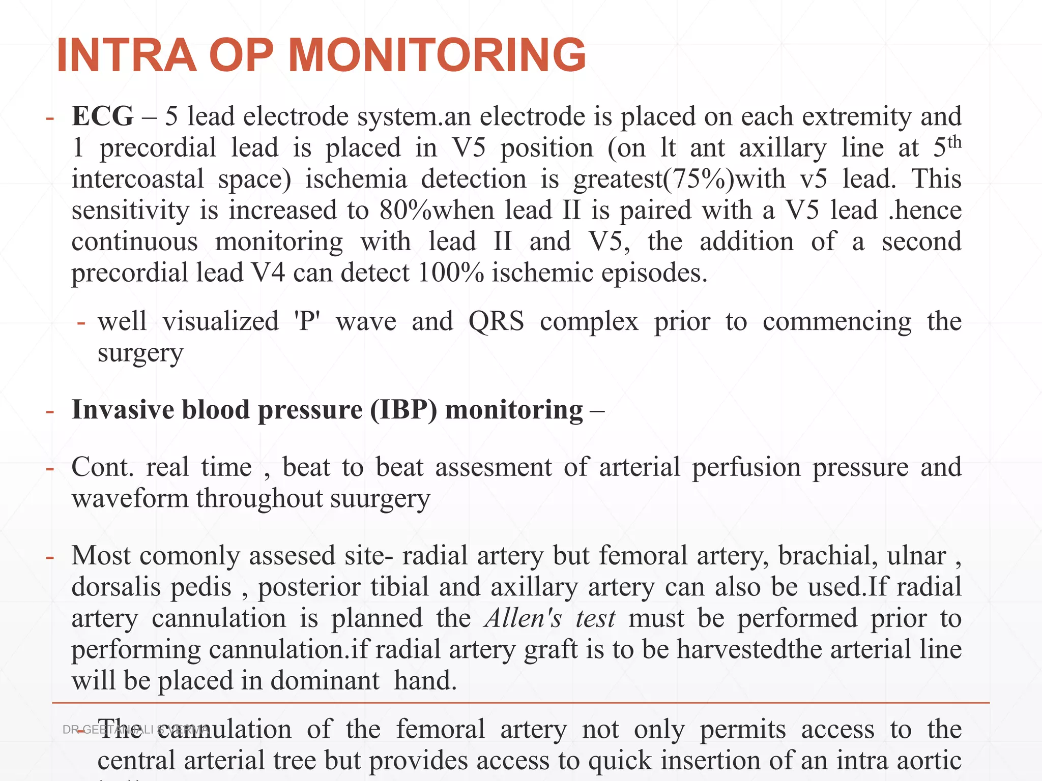 Anesthesia for coronary artery bypass grafting | PPTX