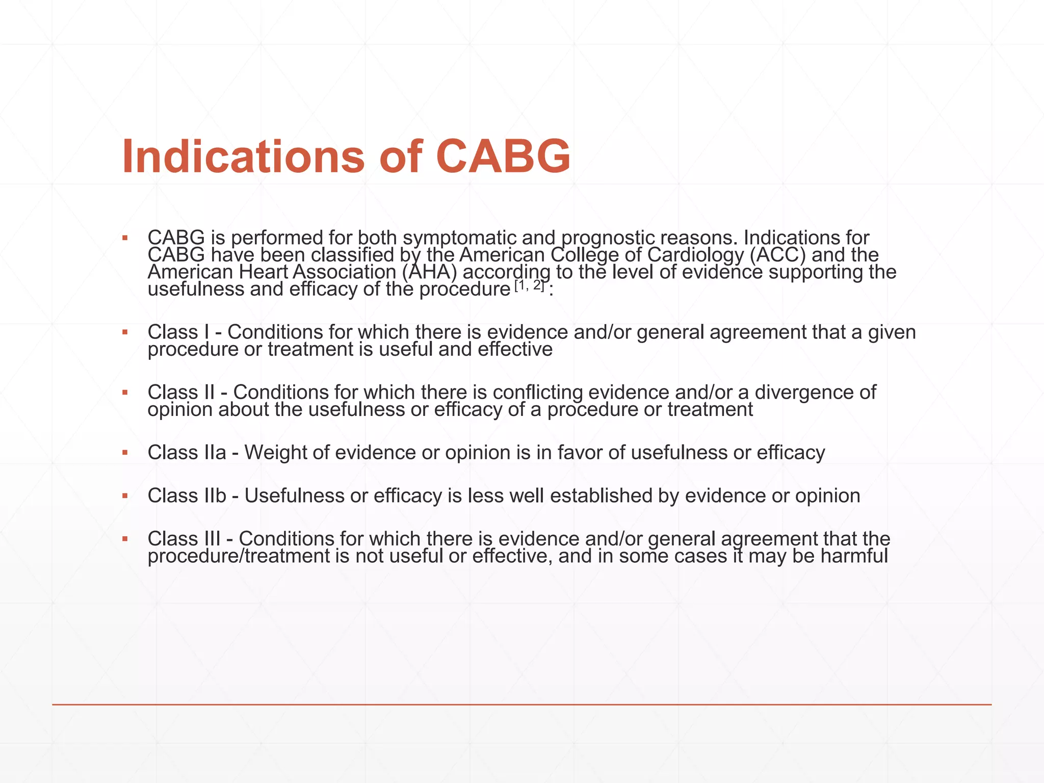 Anesthesia for coronary artery bypass grafting | PPTX