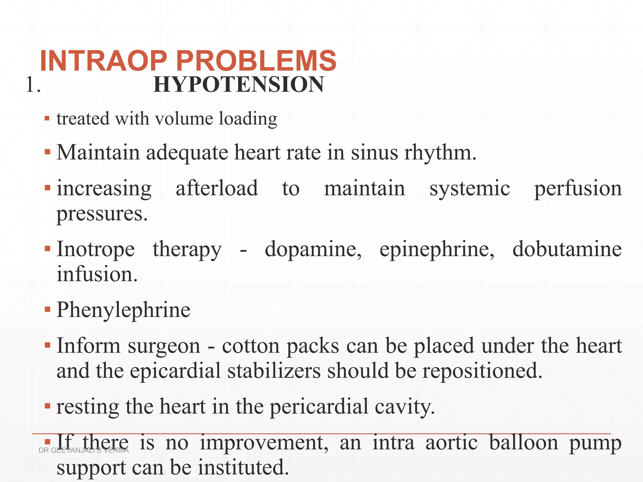 Anesthesia for coronary artery bypass grafting | PPTX